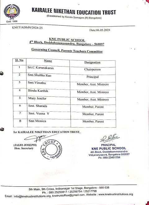 KNEPS PTA Members | KNE Trust Institutions